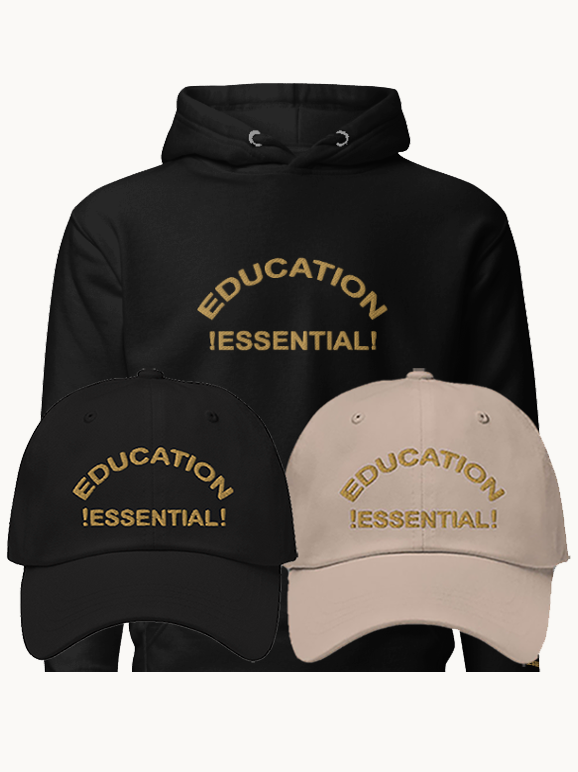 Education Essential Embroidered Hoodie + 2 FREE Hats – Math Proud